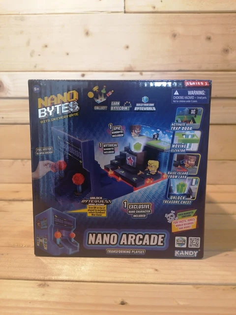 NANO BYTES SERIES 1 Nano Arcade Transforming Playset Multiple Play ...