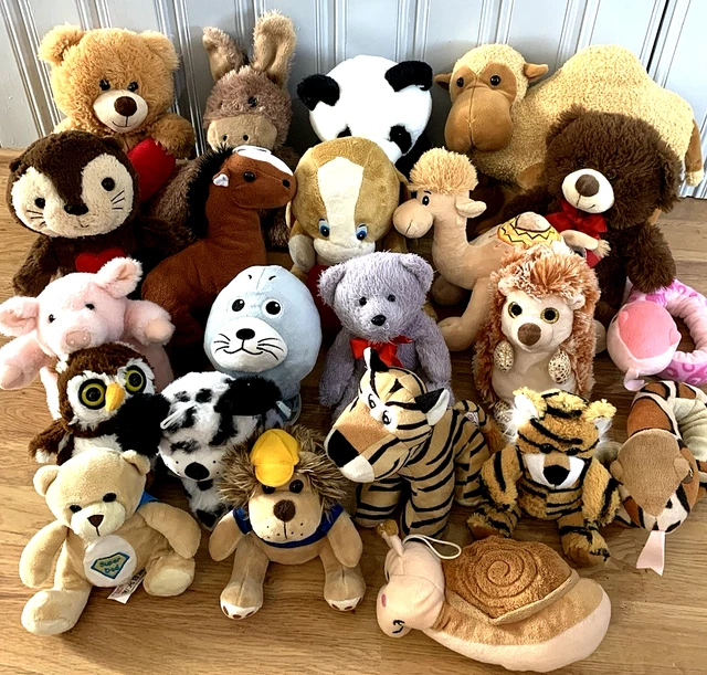 22 X SOFT Plush Toys Wild Animals Teddies Bundle Mixed Brands £11.11 ...