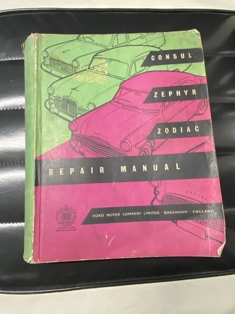 FORD CONSUL ZEPHYR Zodiac MK1 MK2 Workshop Manual £20.00 - PicClick UK