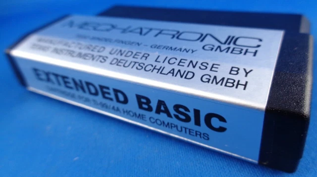 TI-99/4A -- EXTENDED Basic (Mechatronic Gmbh/Germany - Cartridge) EUR ...
