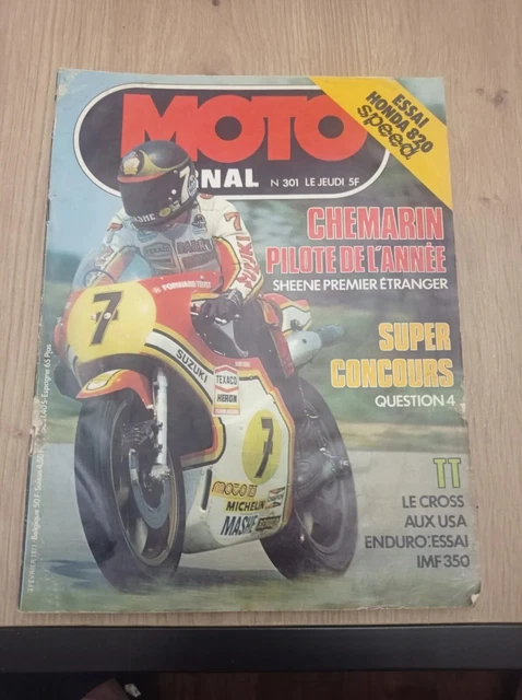 MOTO JOURNAL 301 HONDA CB 750 F1 kitée 820 SPEED Alain PRIEUR Barry ...