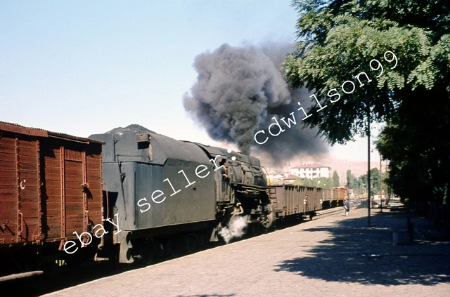 35MM TÜRKIYE RAILWAY Slide - TCDD Train at Çankırı station 1977 [R515 ...