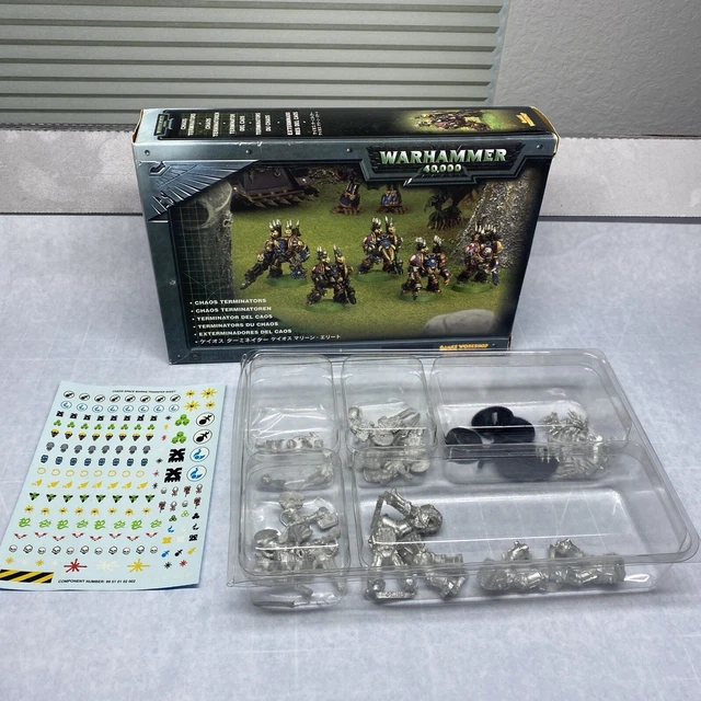 Warhammer 40k Chaos Space Marine Terminators Nib Metal Oop 2001 £