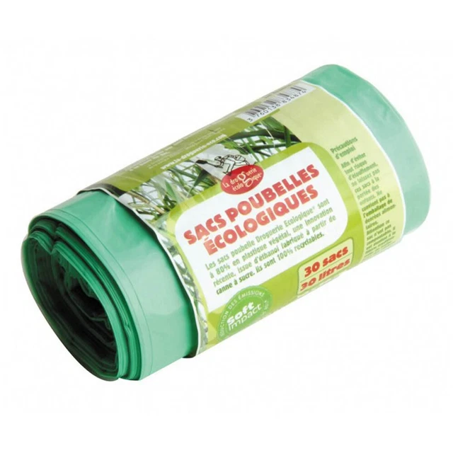 ÖKOLOGISCHE MÜLLBEUTEL - 30 Beutel 30L Grün | ECODIS EUR 5,99 - PicClick DE
