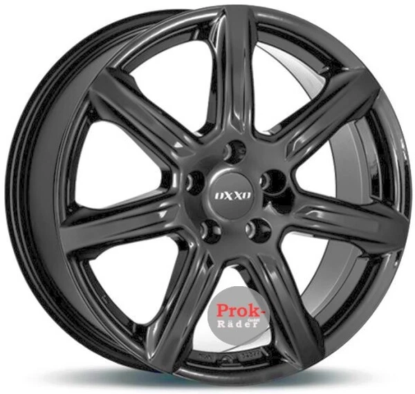 4X ALUFELGEN OXXO FEROX BLACK für Suzuki Grand Vitara JT 16 Zoll Felgen ...