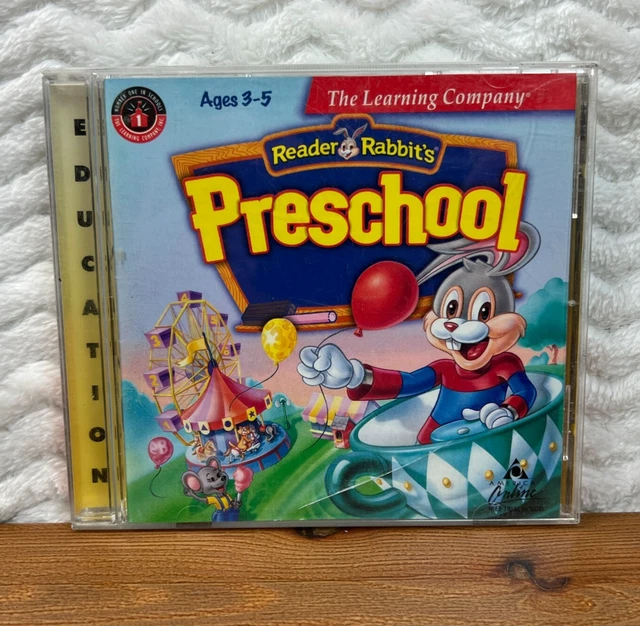 READER RABBIT'S PRESCHOOL Ages 3-5 The Learning Company 1998 $11.20 ...