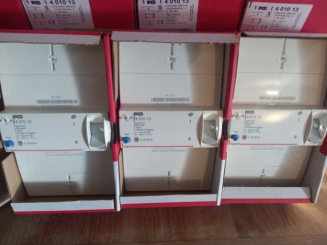 DISJONCTEUR DIFFÉRENTIEL LEGRAND baco triphasé 30-60A 500mA selectif ...