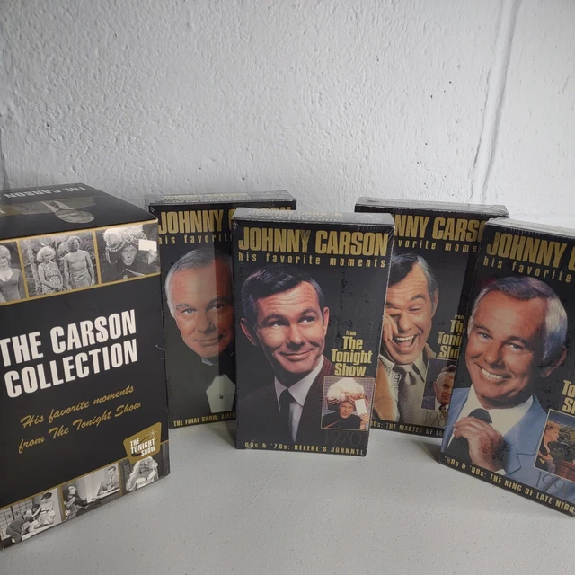 JOHNNY CARSON VHS Tapes Box Set Collection 3+ His Favorite Moments 60s ...