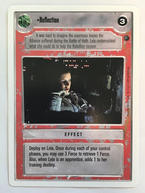 STAR WARS CCG Decipher Dagobah WB Revised Reflection Rare Card NM/M ...