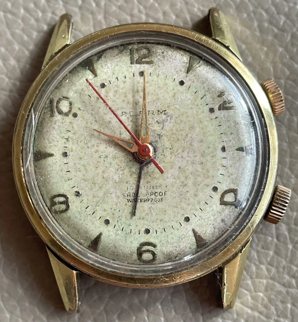 VINTAGE ORATOR MANUAL Men's Alarm Watch 34MM Plated Vintage $280.00 ...