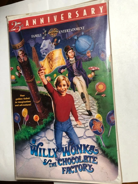 WILLY WONKA & The Chocolate Factory 25Th Anniversary Vhs Clamshell #2 £ ...