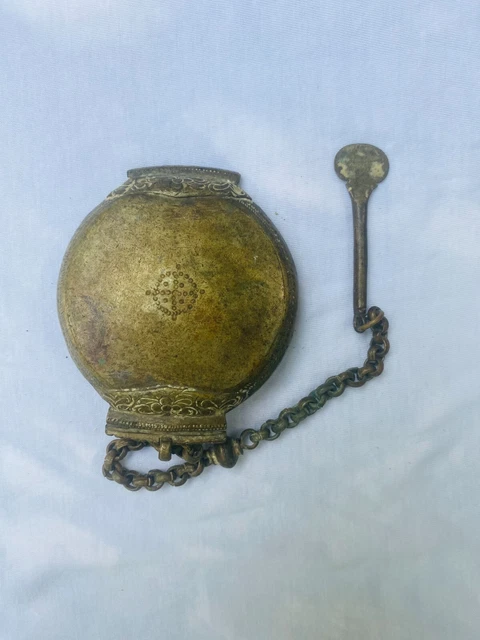 OLD SRI LANKA Ceylon Lime (Chunam) Box Killotaya (Killota) Copper ...