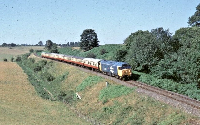 AN ORIGINAL 35MM Slide BR Diesel Loco Class 50031 @ Eardington 05.08.95 ...