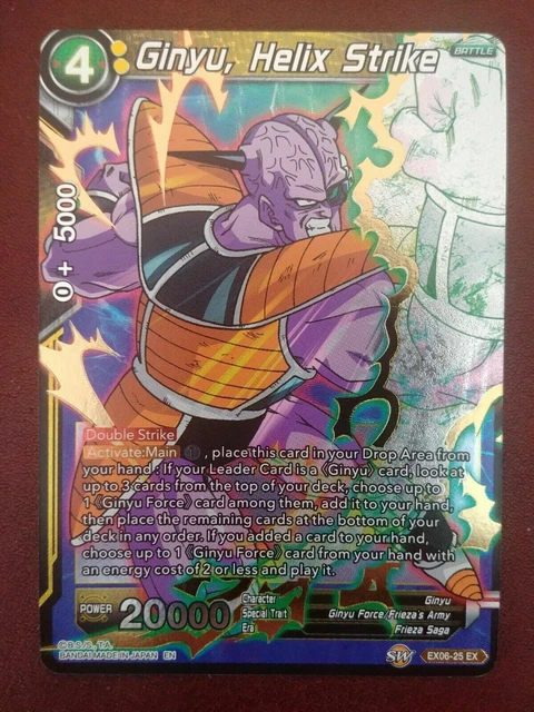 DRAGON BALL SUPER DBS English TCG Ginyu Helix Strike Anniversary Foil ...