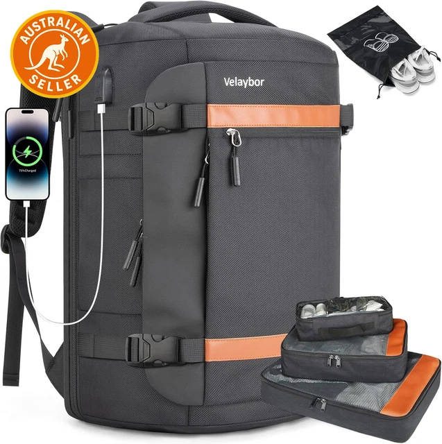 42L TRAVEL BACKPACK with 4 Packing Cubes, TSA Friendly Flight Approved ...