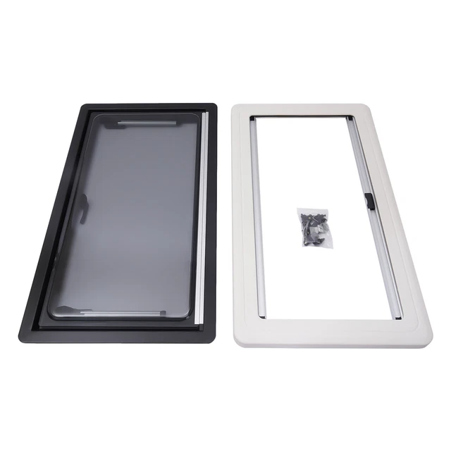 RV CARAVAN CAMPER Motorhome Hinged External Push-Out Window Vent Hatch ...