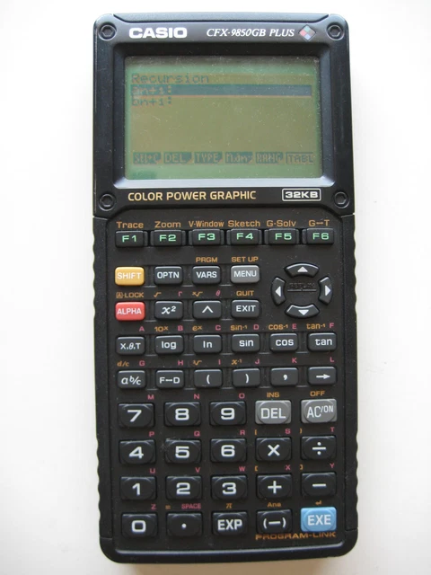 CASIO GRAPHIC CALCULATOR - CFX-9850GB Plus $18.00 - PicClick AU