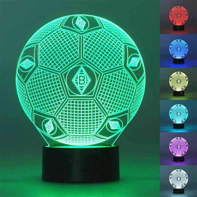 3D LED VFL Borussia MFootball Club Table Lamp Night light Kid Cartoon 7 ...
