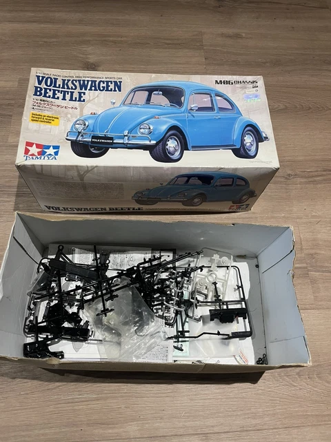 TAMIYA VW CLASSIC Beetle M-06 Rc Car box and a few parts only. Spares ...