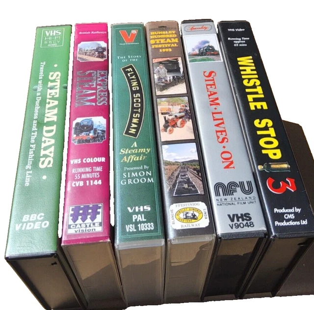 STEAM TRAIN CLASSIC collection of rare (VHS) videos bundle Inc Flying ...