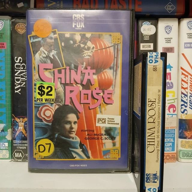 1983 CHINA ROSE- Cbs Fox Betamax Not VHS Beta- Ali McGraw Ex Rental Big ...