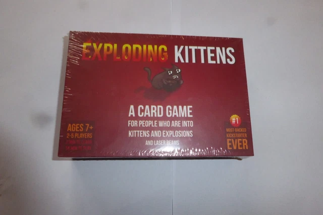 ORIGINAL EDDITION EXPLODING Kittens Card Game - 2-5 Players New ...