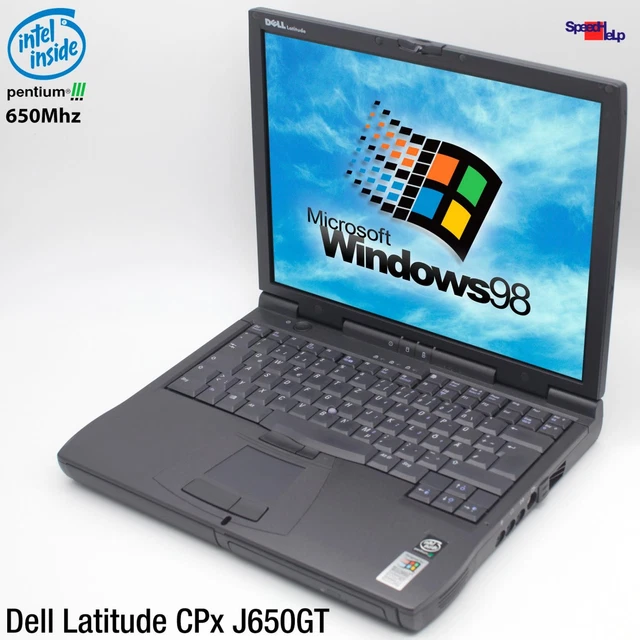 DELL LATITUDE CPX J650GT NOTEBOOK LAPTOP WINDOWS 98 PARALLEL PORT OLD ...