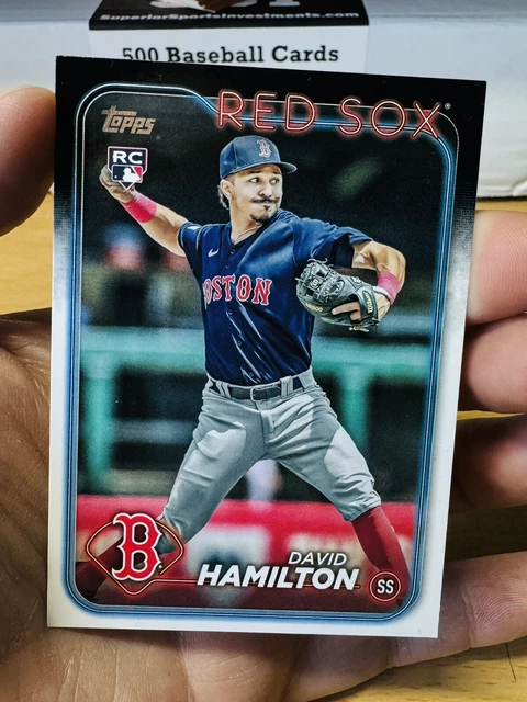CARTA ROOKIE DAVID Hamilton Boston Red Sox 2024 Topps Series One #202 ...
