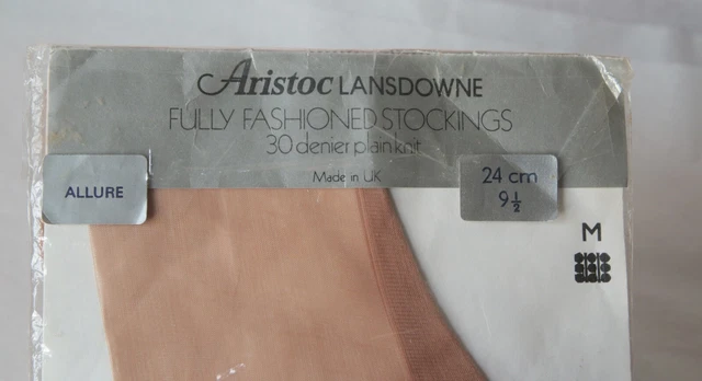 VINTAGE ARISTOC LANSDOWNE Fully Fashioned Stockings 30 den Allure 24cm ...