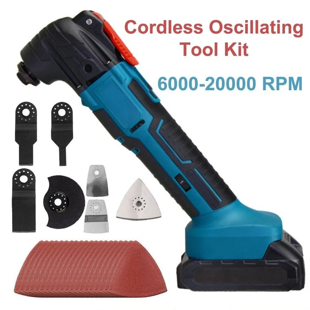 KIT D'OUTILS OSCILLANT sans fil Outil Multi sans fil Pour Makita 18v Li ...