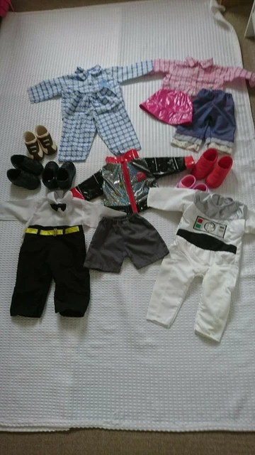 SMOBY 24& DOLL Roby/Rosie/Roxanne Etc 5 Pairs Of Shoes,Pyjamas&Clothes ...