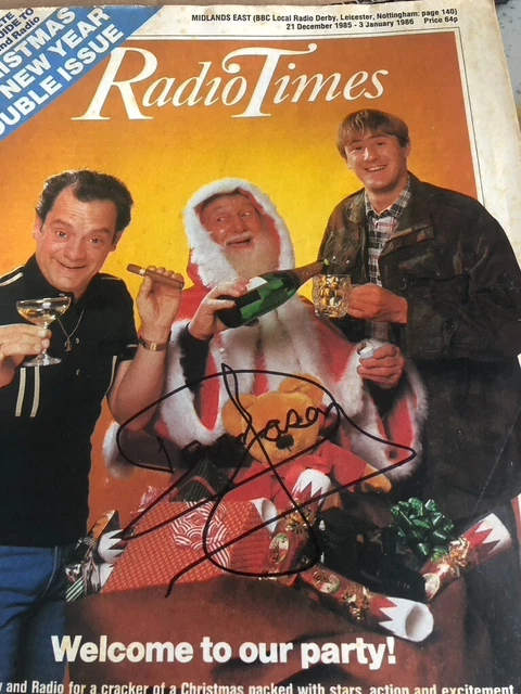 ONLY FOOLS AND Horses David Jason signed Xmas 1985 Radio Times rare ...