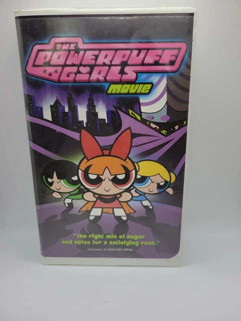 THE POWERPUFF GIRLS Movie (VHS, 2002, Clam Shell Packaging) with Bonus ...