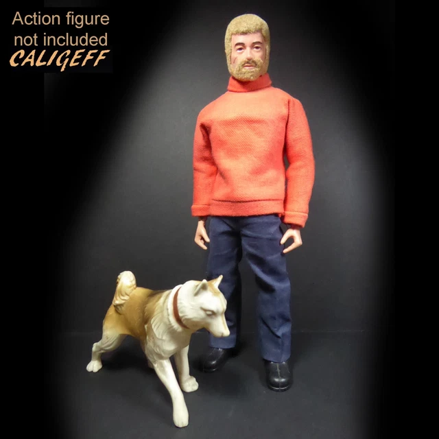 VINTAGE 1969 ACTION Man Polar Explorer Light Brown Husky ~ GI Joe $14. ...