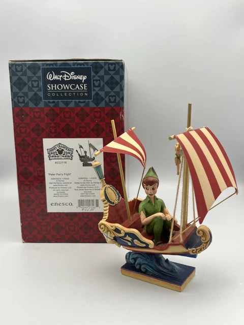 DISNEY TRADITIONS JIM Shore Figure Peter Pan's Flight Figurine Boxed ...