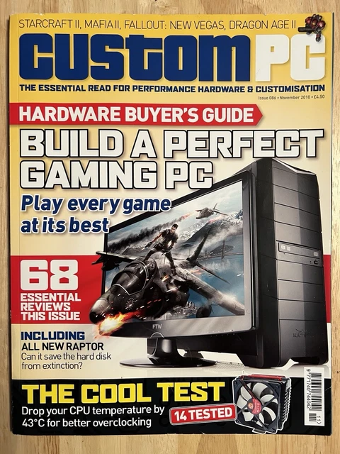 CUSTOM PC MAGAZINE, Issue 086, Nov 2010. Hardware Buyers Guide Cover ...