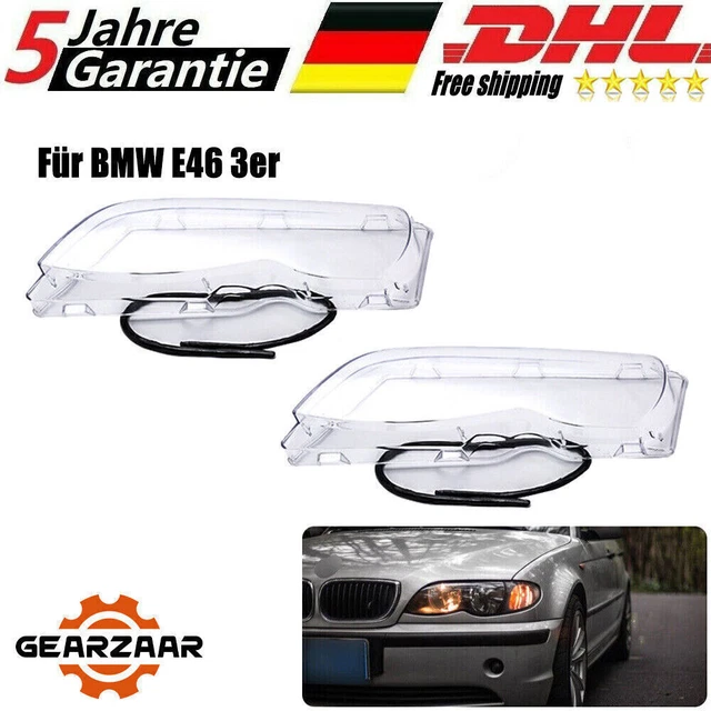 2 FACELIFT SCHEINWERFERGLAS Streuscheibe Scheinwerfer Satz Für BMW E46 3er 02-06 EUR 35,99 ...