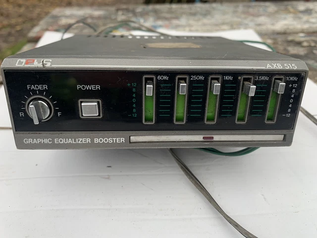 RETRO 80S CAR Stereo Alpine Xr3i Graphic Equalizer Booster AXB-515 OPUS ...