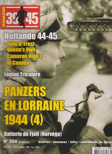 39-45 N°304 HOLLANDE 1944-45 / Legion Tricolore / Panzer Lorraine 44 ...