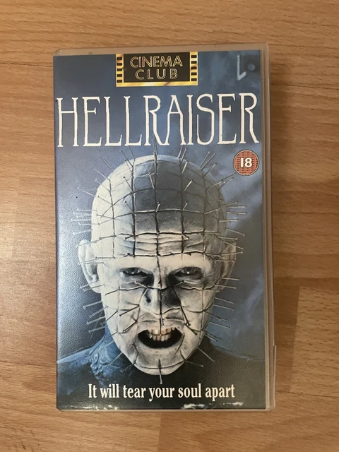 HELLRAISER VHS TAPE 1991 Rated 18 Horror Collectible Slasher £6.96 - PicClick UK