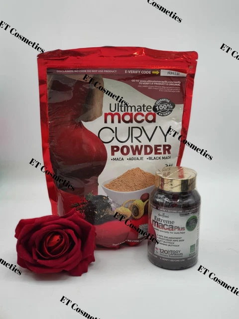 ULTIMATE MACA CURVY Powder & Extreme Maca Supplements £120.32 - PicClick UK