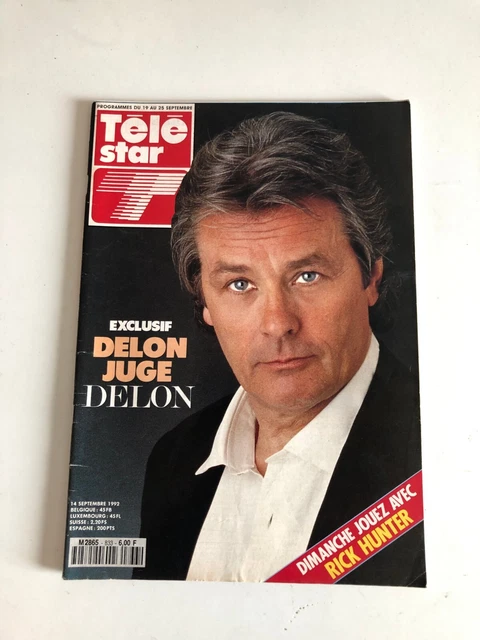 MAGAZINE REVUE PROGRAMME télé TELE STAR n° 833 vintage 1992 ALAIN DELON ...
