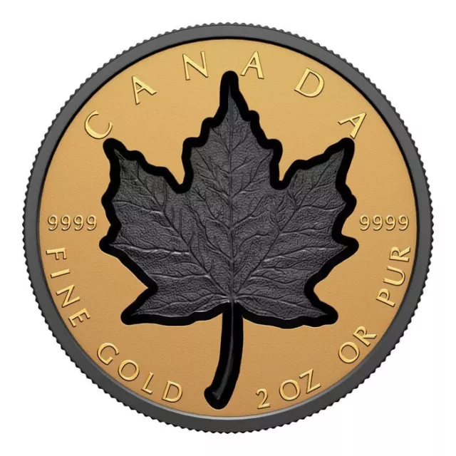 2023 GOLD MAPLE Leaf Super Incuse GML $200 63.31gram Pure Gold Proof ...