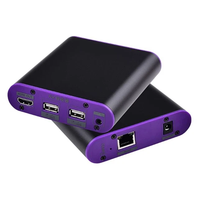 EXTENSEUR HDMI CAT872-KVM 200m sur câble CAT5e/CAT6 avec port USB et ...
