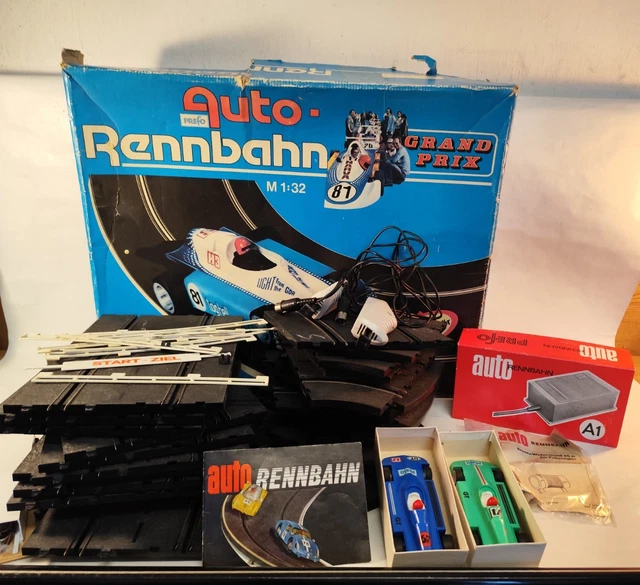 DDR PREFO AUTO Rennbahn Grand Prix Autorennbahn Rennwagen OVP Wartburg ...