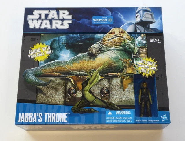 STAR WARS JABBAS Throne Jabba the Hutt Salacious Crumb Oola figures ...