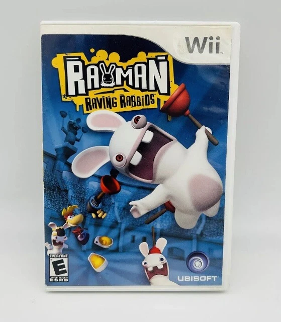 RAYMAN RAVING RABBIDS Nintendo Wii Complete w/ Manual Tested Ubisoft ...