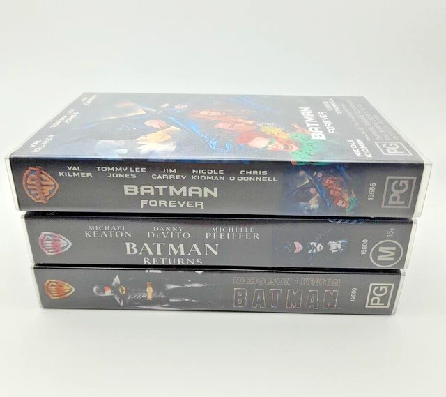 BATMAN VHS BUNDLE Of 3 Vintage Movies Batman, Returns, Forever - Free ...