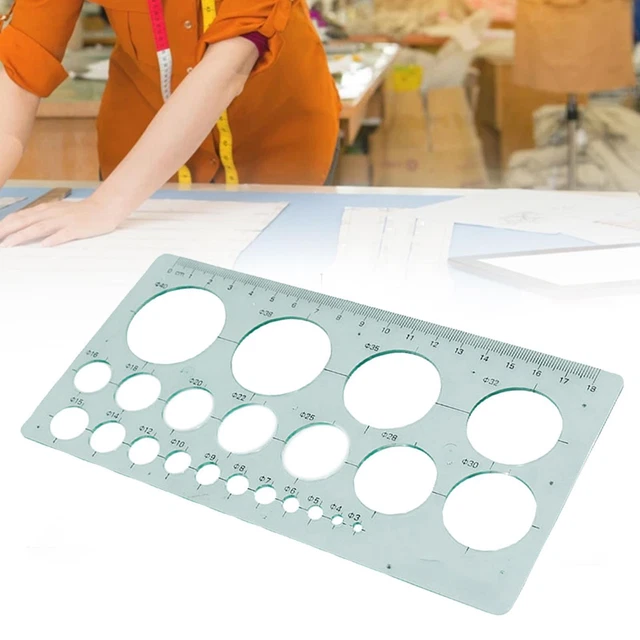 CIRCLE TEMPLATE GEOMETRY Drawing Stencils Scale for Office Building ...
