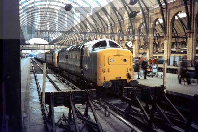 35MM SLIDE BR British Rail Diesel Loco Class 55 55007 Kings Cross 1981 ...